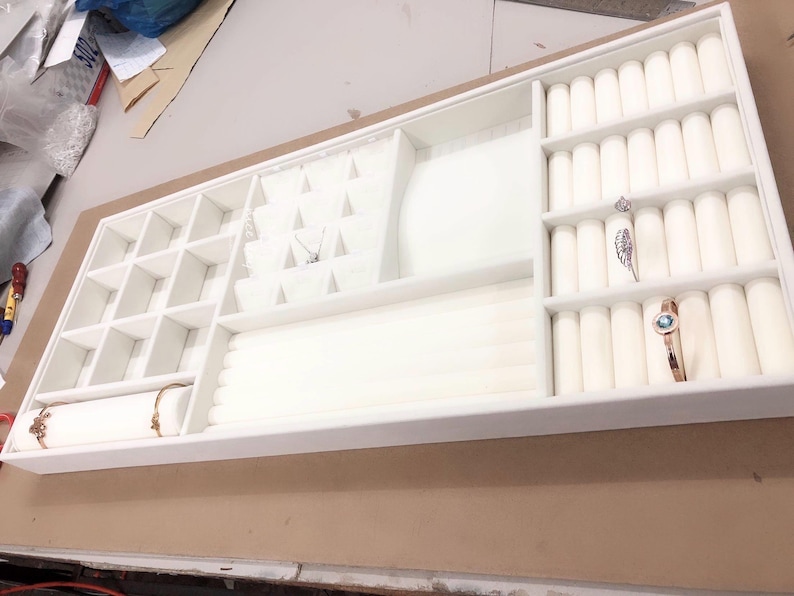 Custom Velvet Jewelry Organizer Trays: Drawer Inserts, Jewelry Storage ...