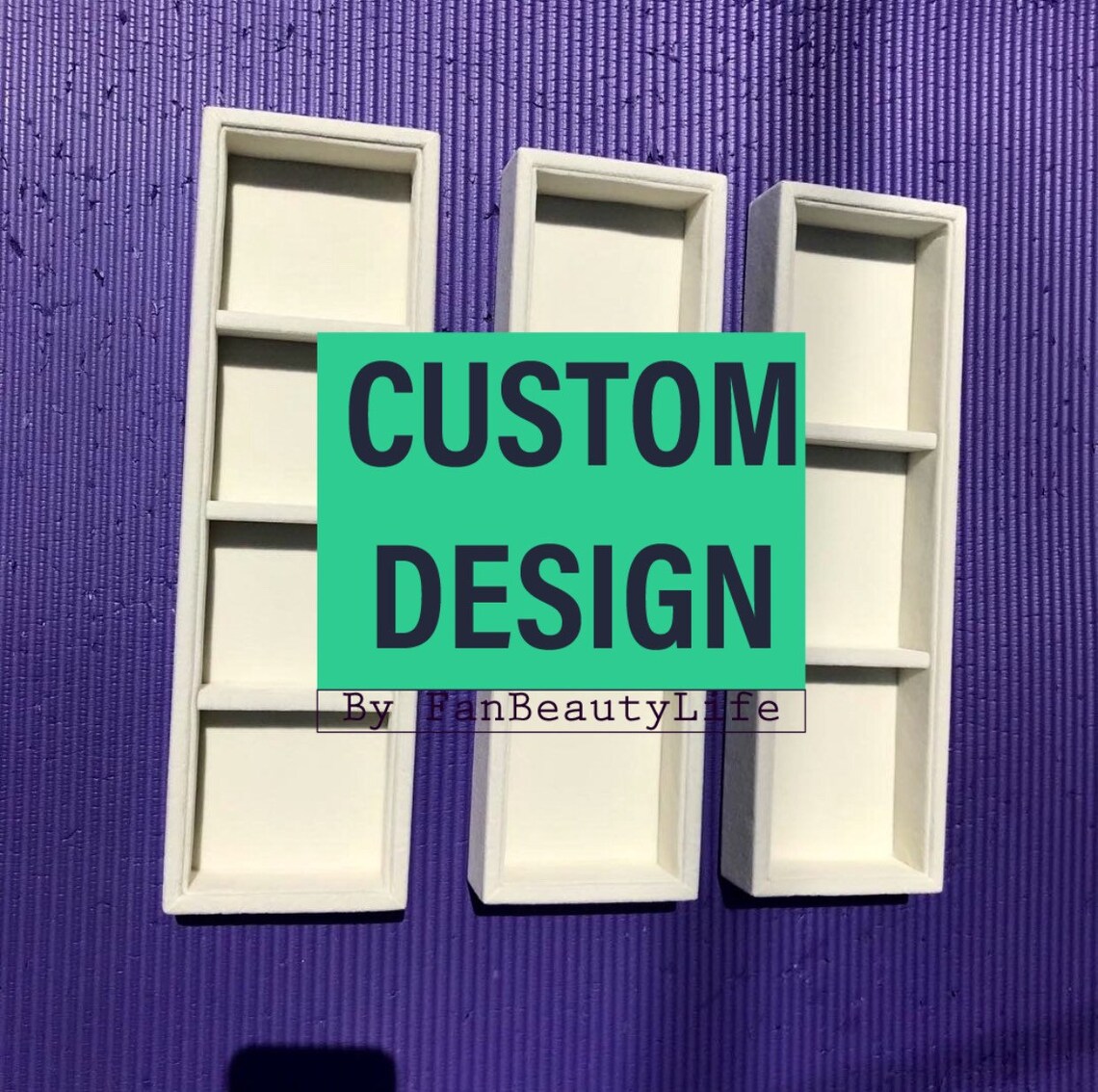 Customized Jewelry Organizer Velvet Tray Drawer Inserts | Etsy