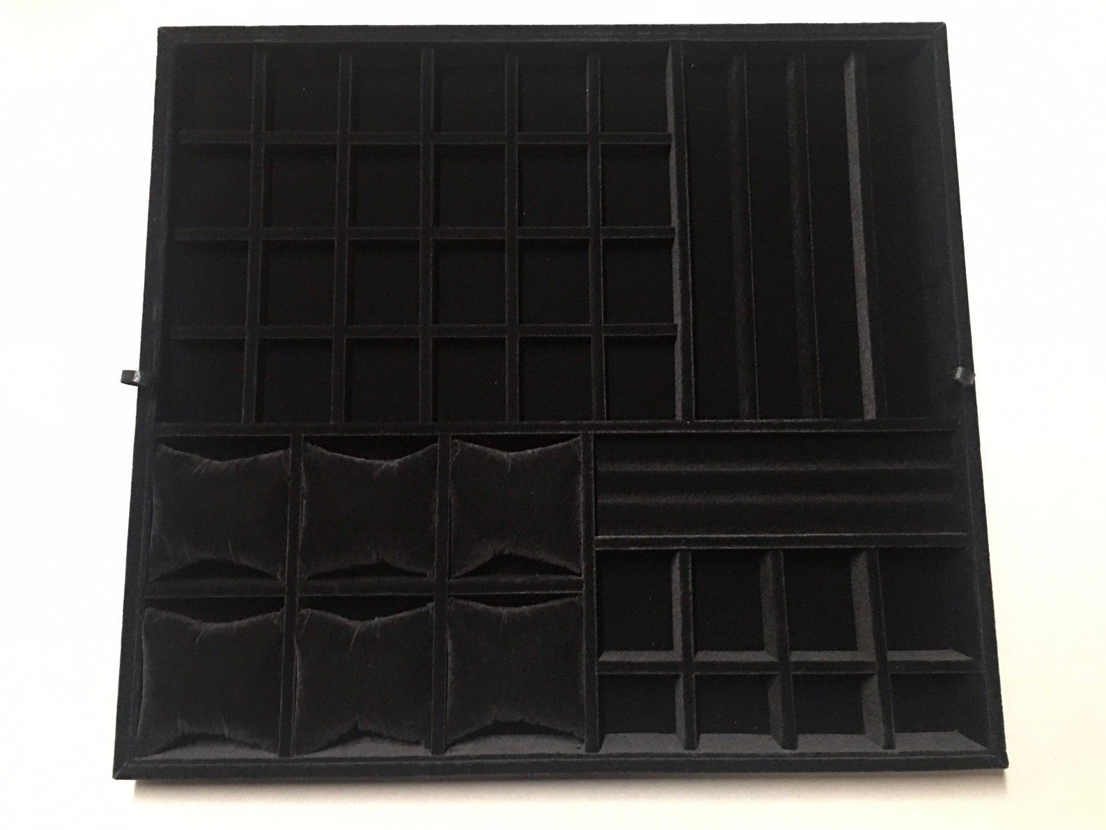 Custom Velvet Jewelry Drawer Organizer: Wood Tray Inserts - Etsy
