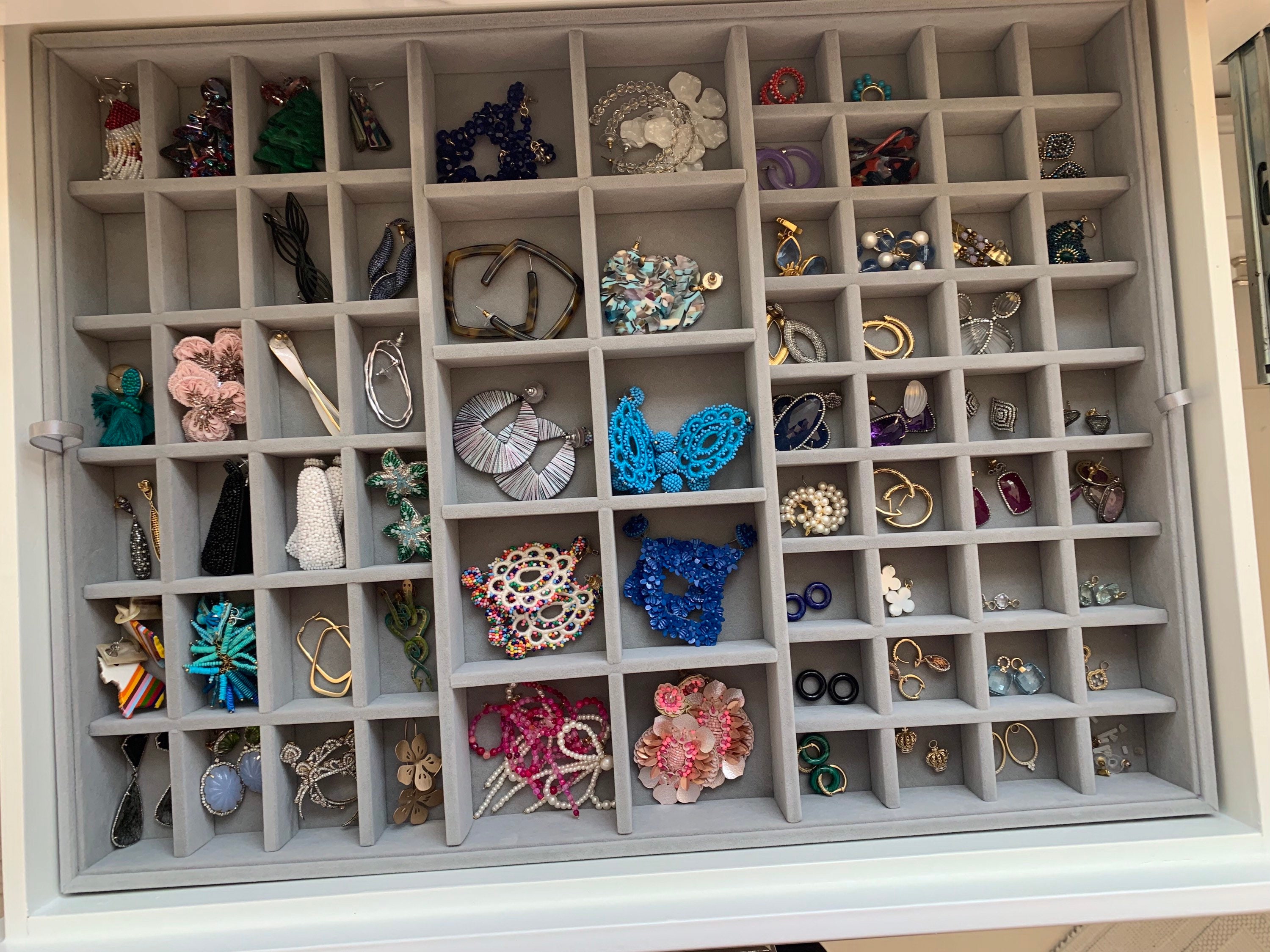 Custom Velvet Jewelry Organizer Tray: Drawer Inserts, Jewelry Storage ...