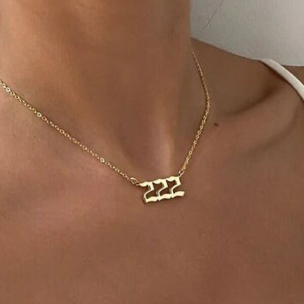 222 Necklace - Etsy