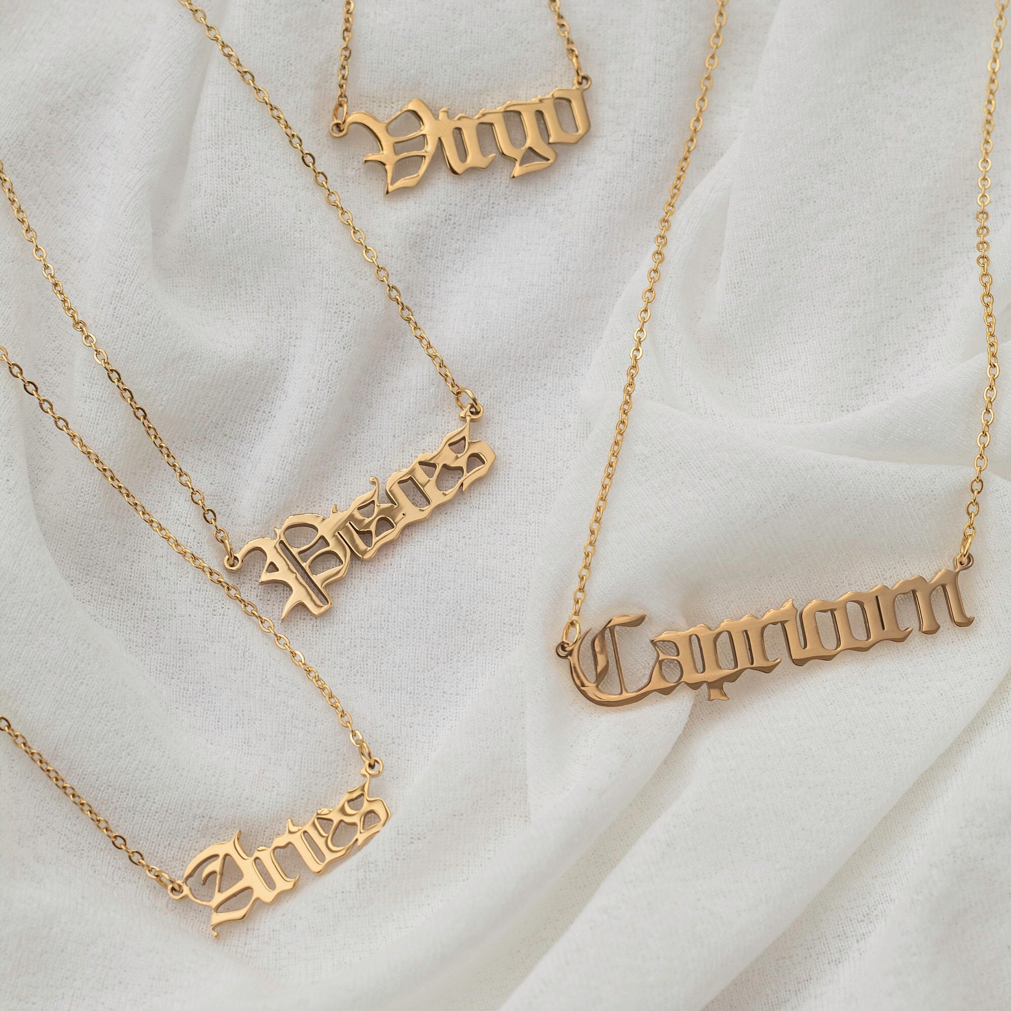 Zodiac Star Sign Necklace Waterproof Astrology Necklace - Etsy UK