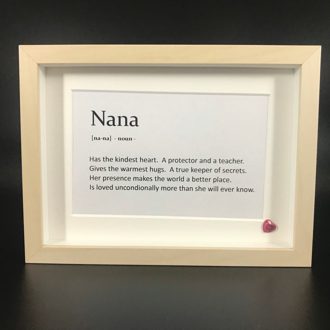Personalised Nanny frame. Nan frame. Nana frame. Grandma frame. Nana ...