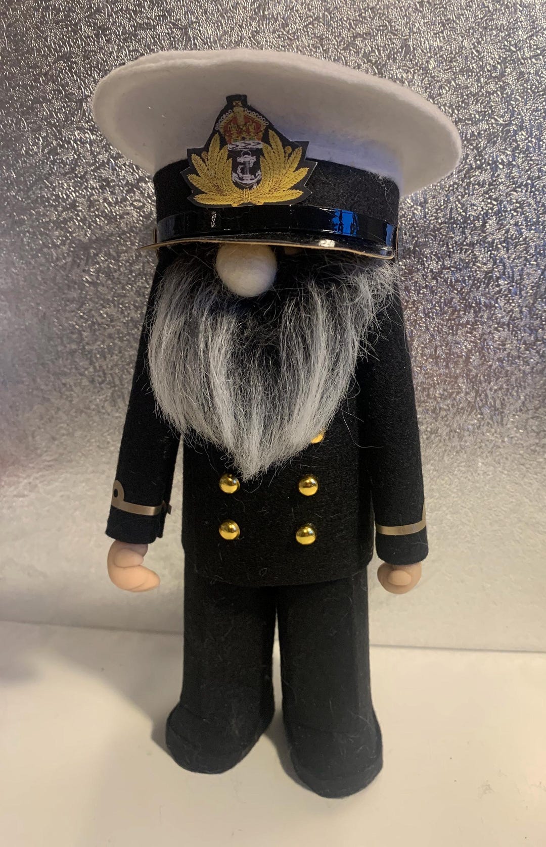 Handmade Naval Officer Gonk – Royal Navy Uniform, Personalised Rank ...