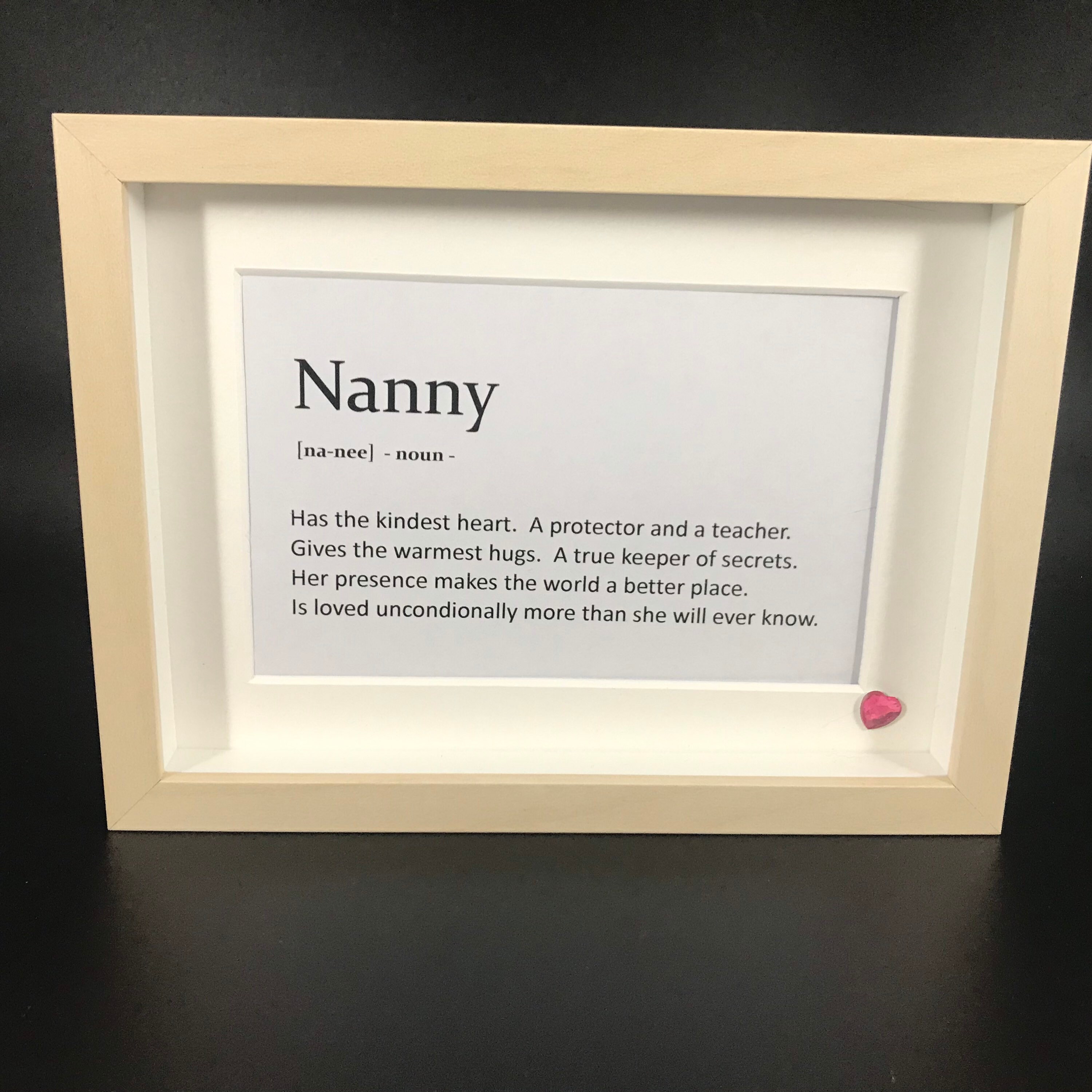 Personalised Nanny frame. Nan frame. Nana frame. Grandma | Etsy