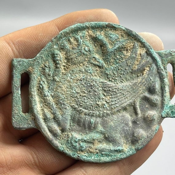Rare European Finds Ancient Old Roman Bronze Buckle D… - Gem