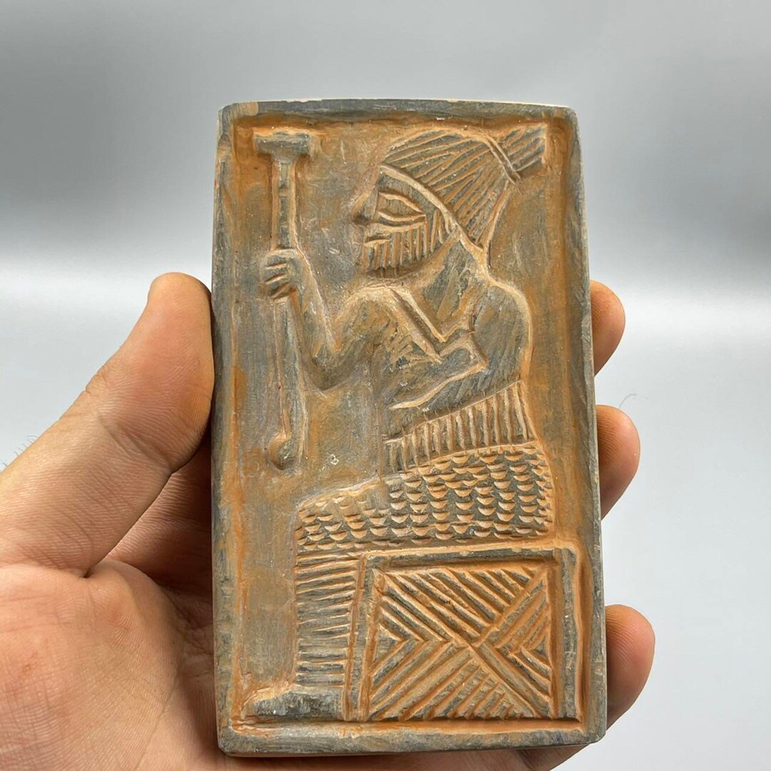 Ancient Bactrian Stone Tile: Roman King Intaglio, Historical Art - Etsy UK