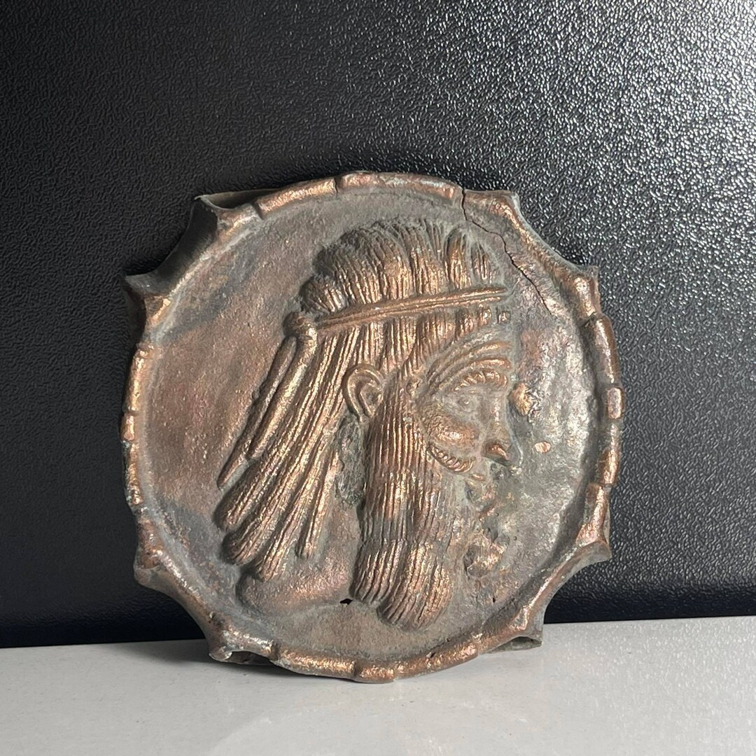 Ancient Roman Bronze King Beard Buckle - Etsy