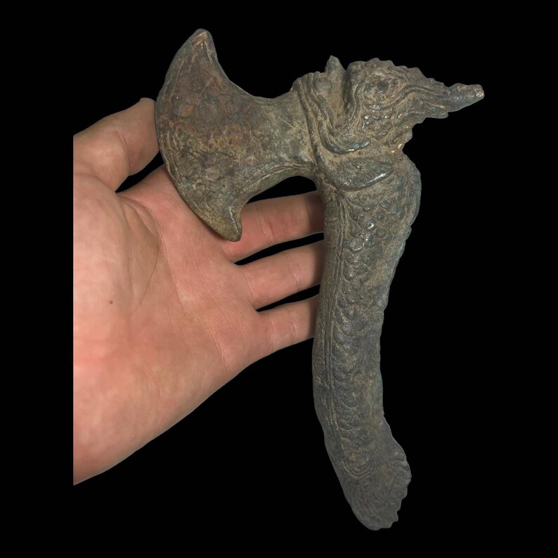 Ancient Roman Bronze Axe: Dragon Head, Circa 300-400AD - Etsy