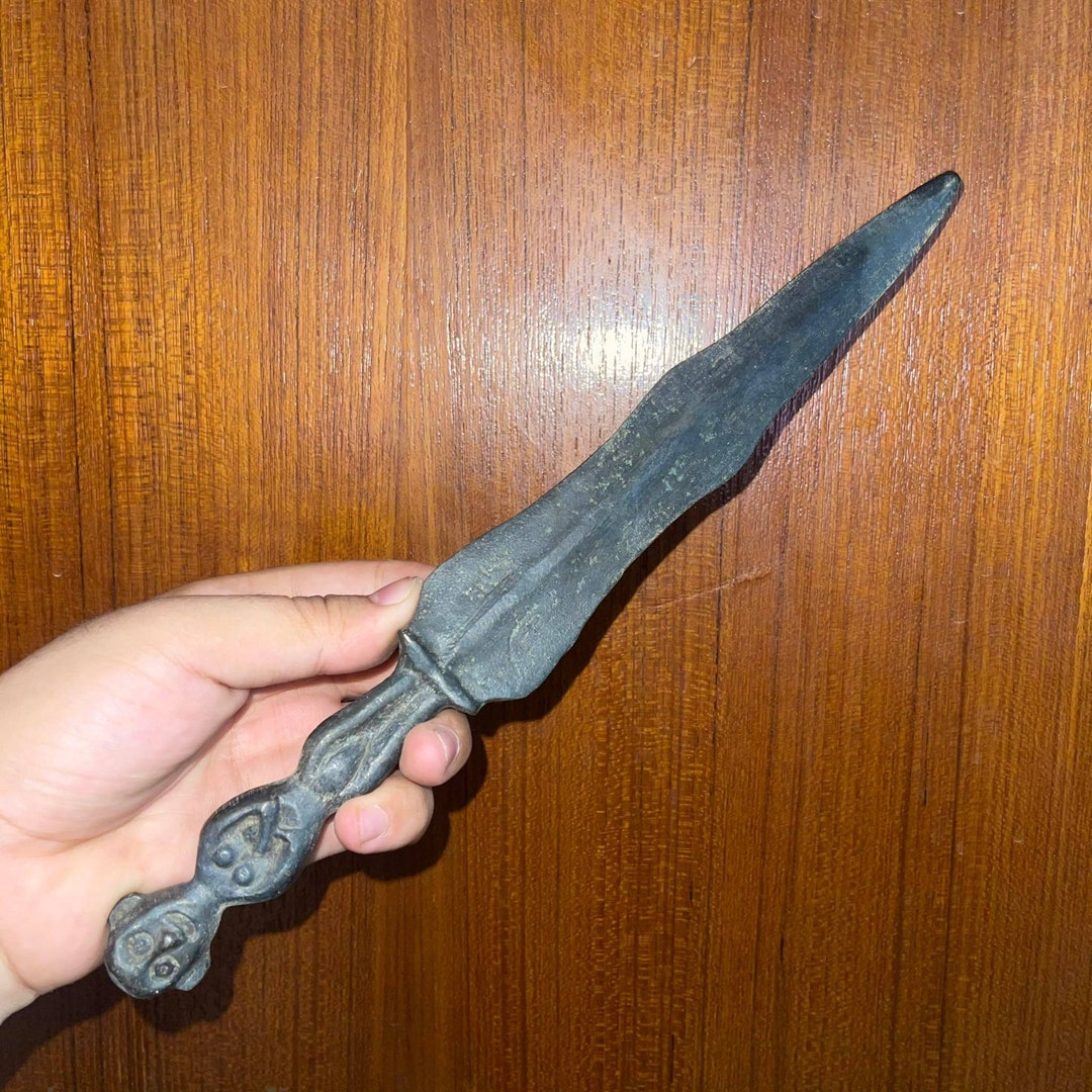 Spectacular Ancient Old Roman Bronze Animal Head Handle Rare Excellent ...