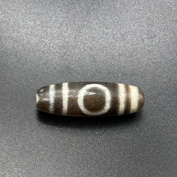Ancient Old Himalayan Agate Stone Eye Banded With Bea… - Gem