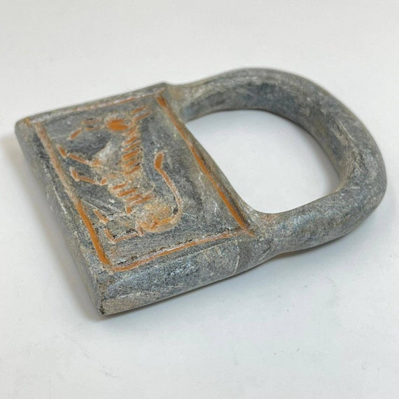 Wonderful Ancient Bactrian Old Stone Lock Shaped Weig… - Gem