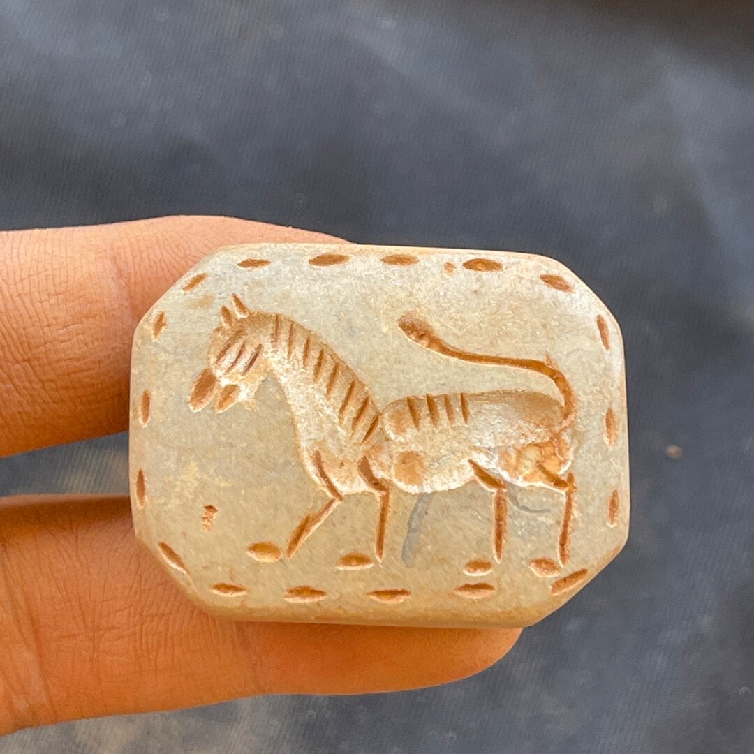 Ancient Near Eastern Stone Amulet Seal: Animal Engraving - Etsy
