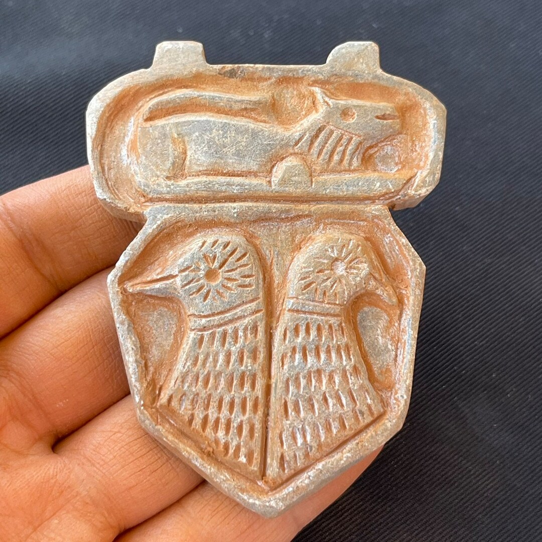 Ancient Near Eastern Old Stone Animals Engravings Rare Amulet Pendent ...