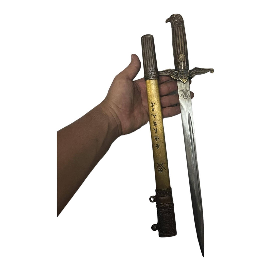 Ancient Chinese Bronze Sword: Bird Head Design, Rare Cover - Etsy