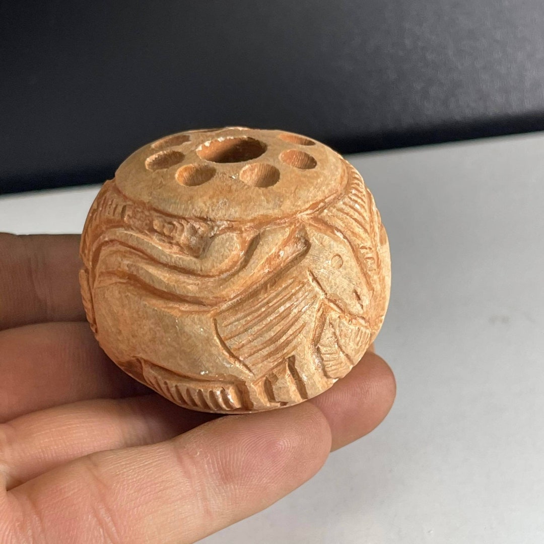 Sumerian Engraved Stone Ball Bead: Mesopotamia Artifact - Etsy