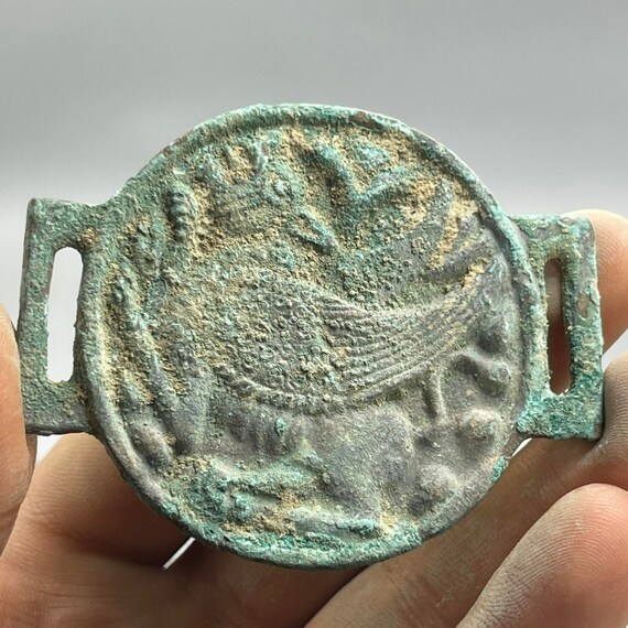 Rare European Finds Ancient Old Roman Bronze Buckle D… - Gem