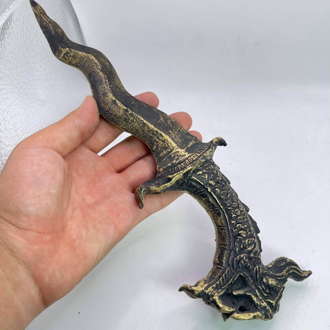 Antique Near Eastern Bronze Short Sword: Rare Dragon Head Handle - Etsy