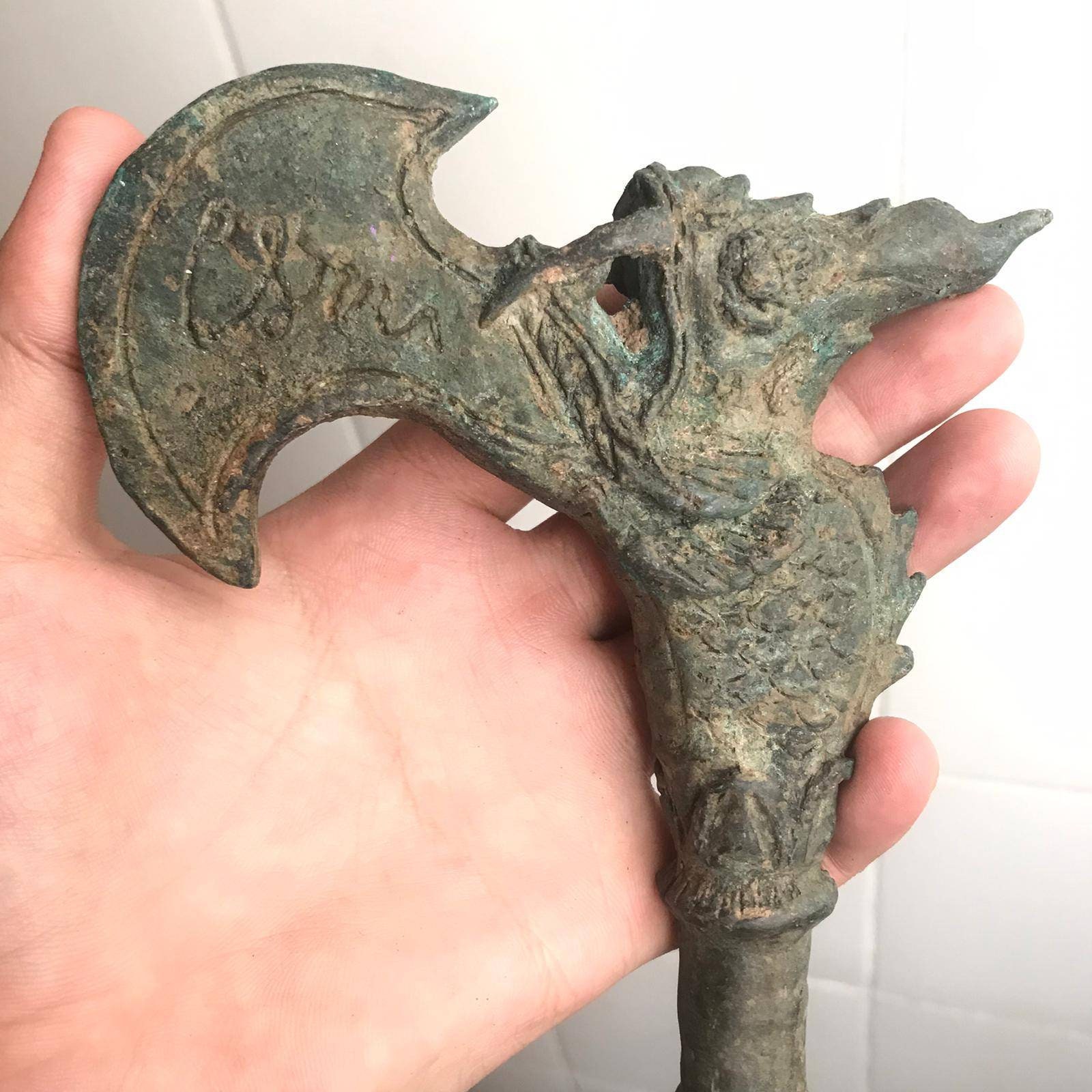 Wonderful 300-400BC Ancient Roman Bronze Unique Axe With | Etsy