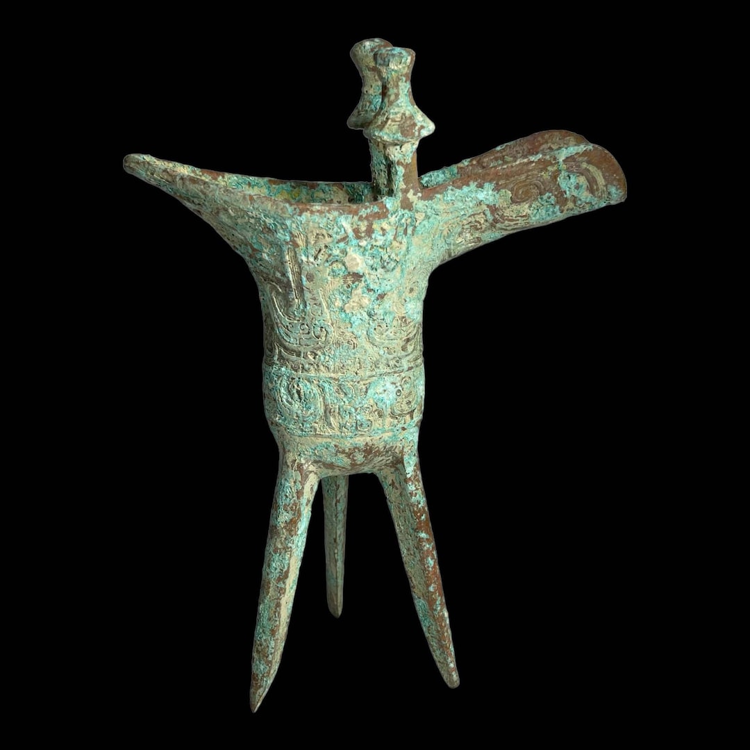 Unique Ancient Chinese Tang Dynasty Bronze Drinking Vessel With ...