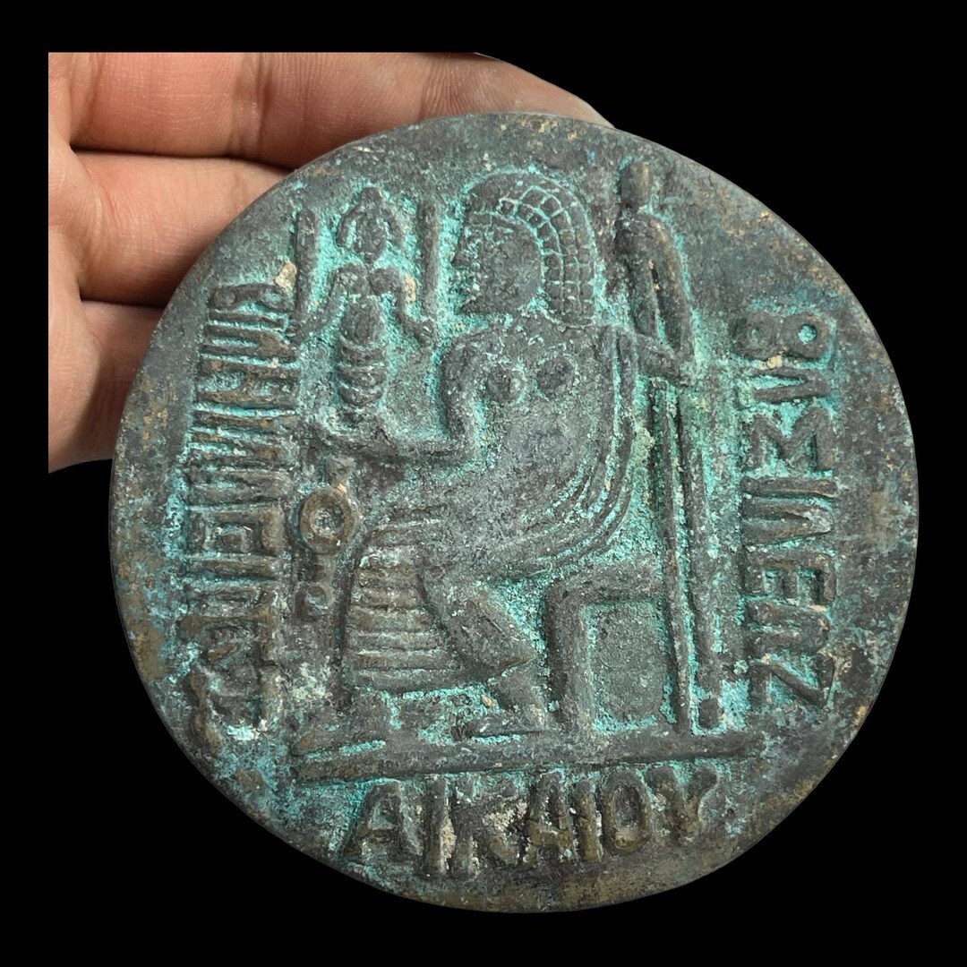 Bactrian Greek Bronze Coin: Ancient Rare Find - Etsy