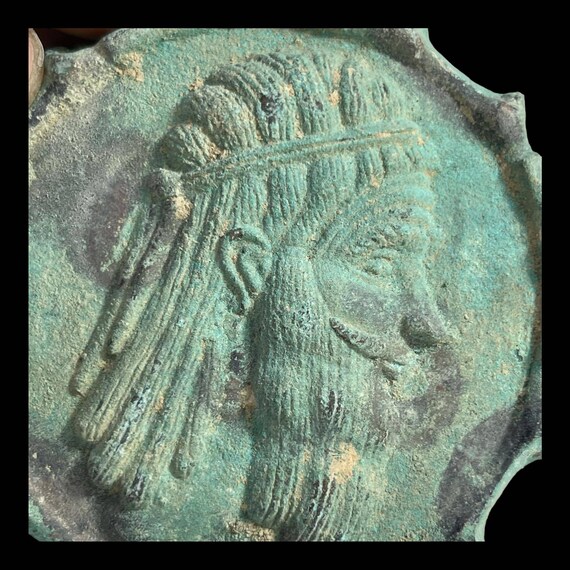 Spectacular Ancient Old Roman Bronze Beard King Face … - Gem