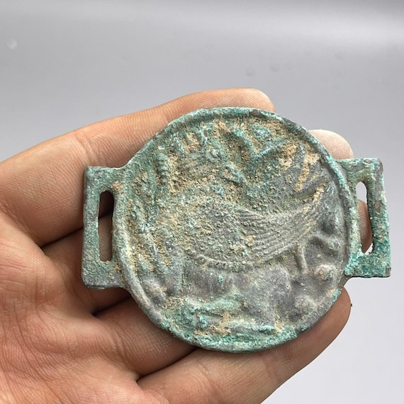 Rare European Finds Ancient Old Roman Bronze Buckle D… - Gem