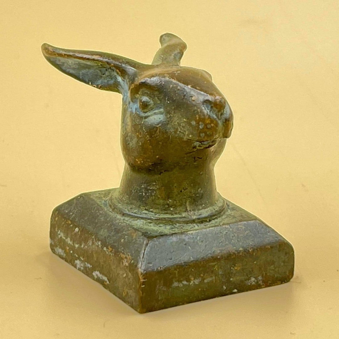 Unique Ancient Old Roman Bronze Rabbit Animal Statue Carved Rare Unique ...