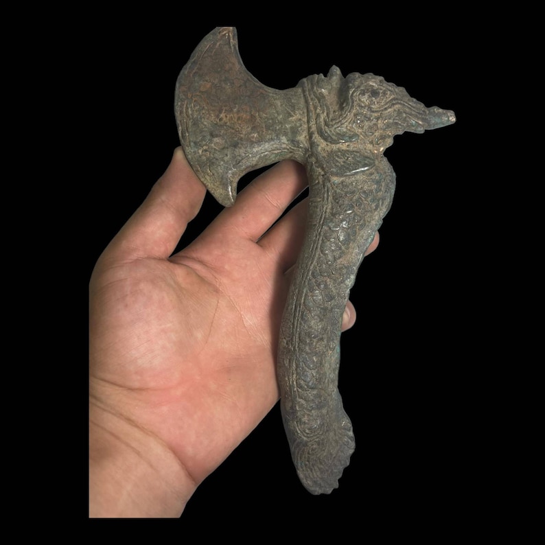 Ancient Roman Bronze Axe: Dragon Head, Circa 300-400AD - Etsy