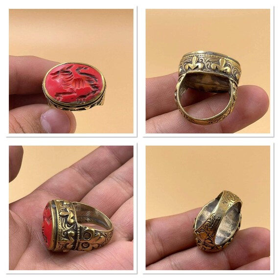 Beautiful Ancient Near Eastern Old Red Turquoise Ston… - Gem