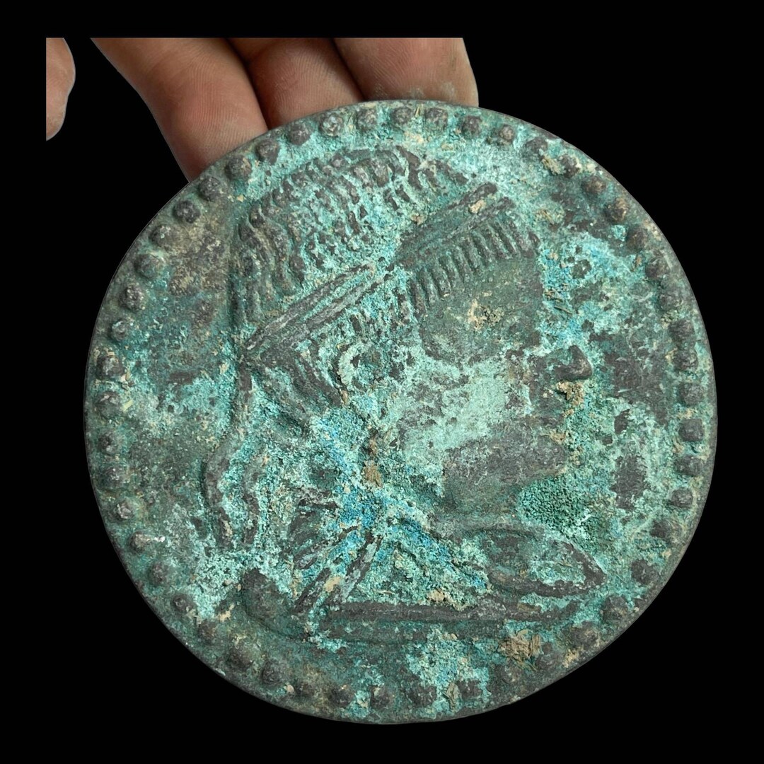 Ancient Bactrian Greek Bronze Coin - Rare Old Find - Etsy