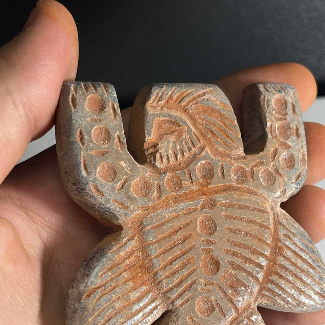 Rare Scare Circa Bactrain Chlorite Stone Idol in Form of A Scorpion ...