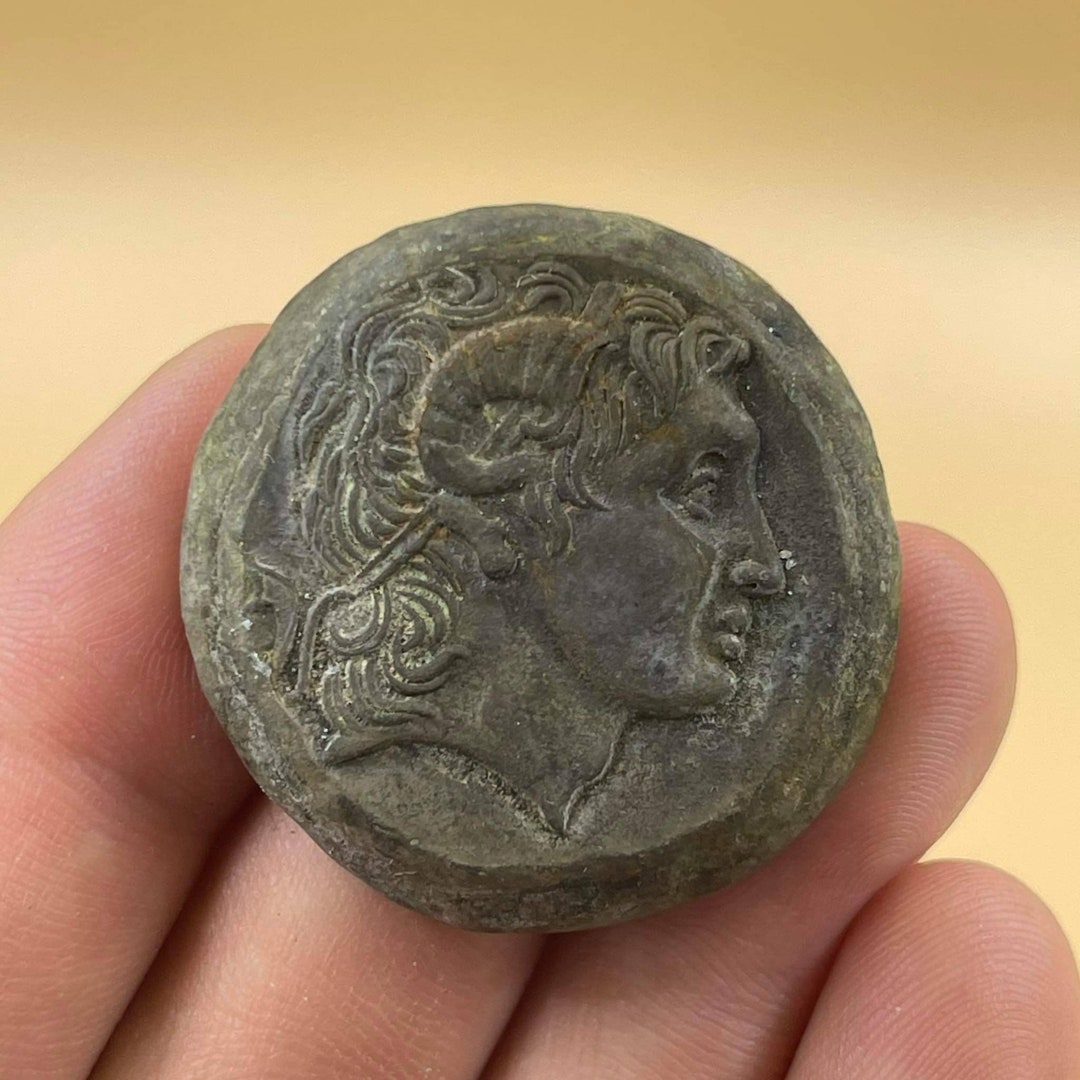 Ancient Greek Empire Bronze Coin: Third Century Collectible - Etsy