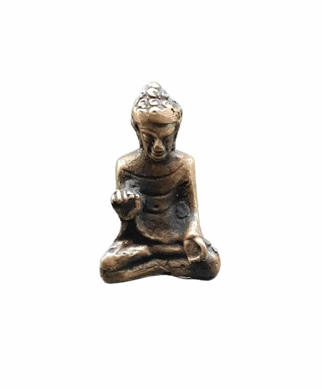 Vintage Small Bronze Buddha Statue - Etsy