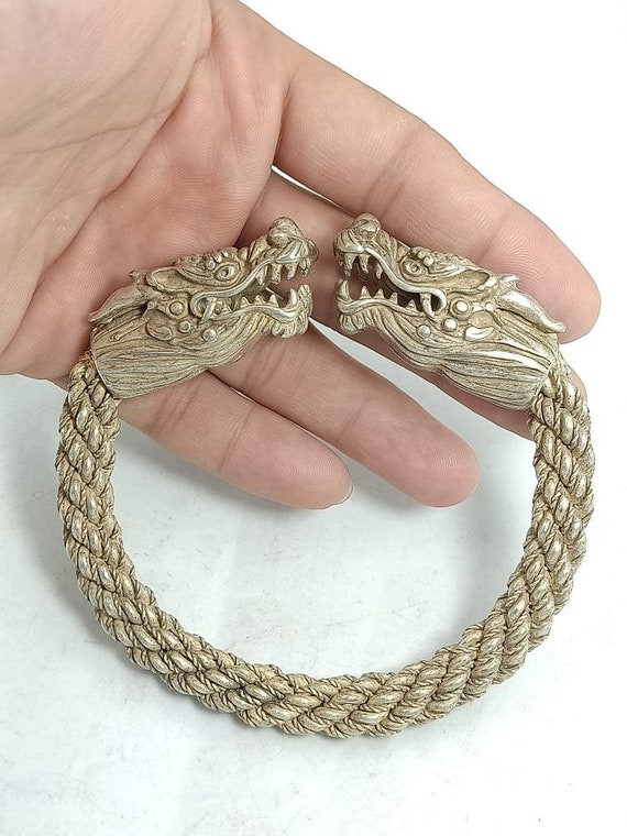 Beautiful Ancient Viking Style Silver Plated Bracelet… - Gem