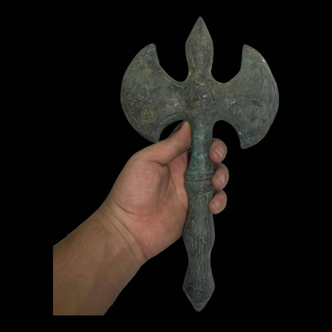 Ancient Roman Bronze Axe: Rare Artifact - Etsy