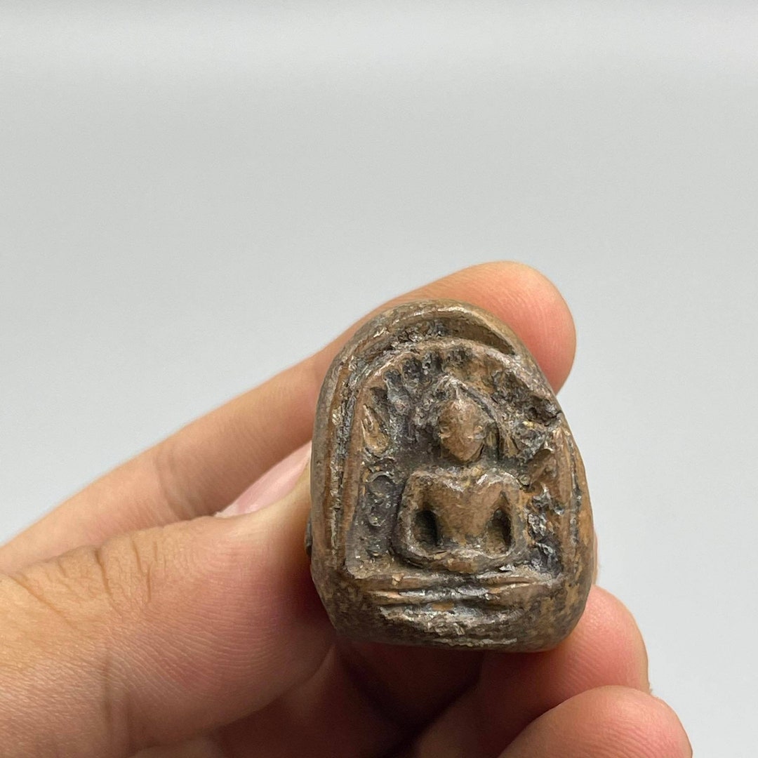 Ancient Terracotta Buddha Seal Bead - Etsy