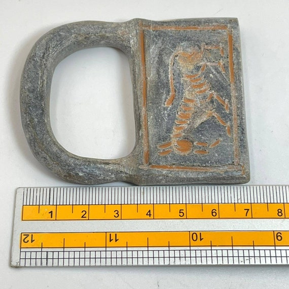 Wonderful Ancient Bactrian Old Stone Lock Shaped Weig… - Gem