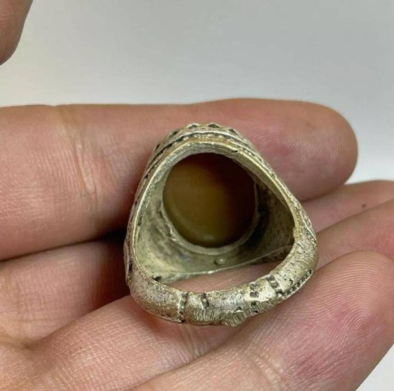 Ancient Old Roman Carnelain Agate Stone Bird Intaglio… - Gem