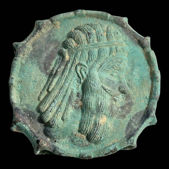 Spectacular Ancient Old Roman Bronze Beard King Face … - Gem