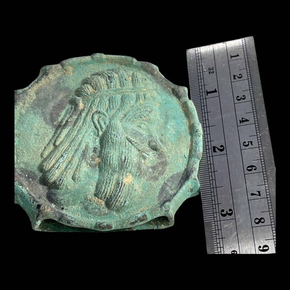 Spectacular Ancient Old Roman Bronze Beard King Face … - Gem