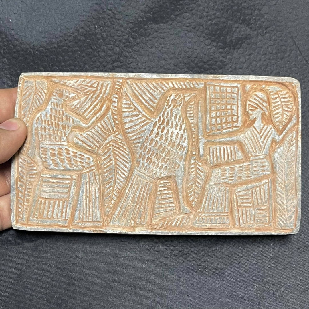 Ancient Sumerian Stone Tablet: Mythical Beast Intaglio, Historical Tile ...