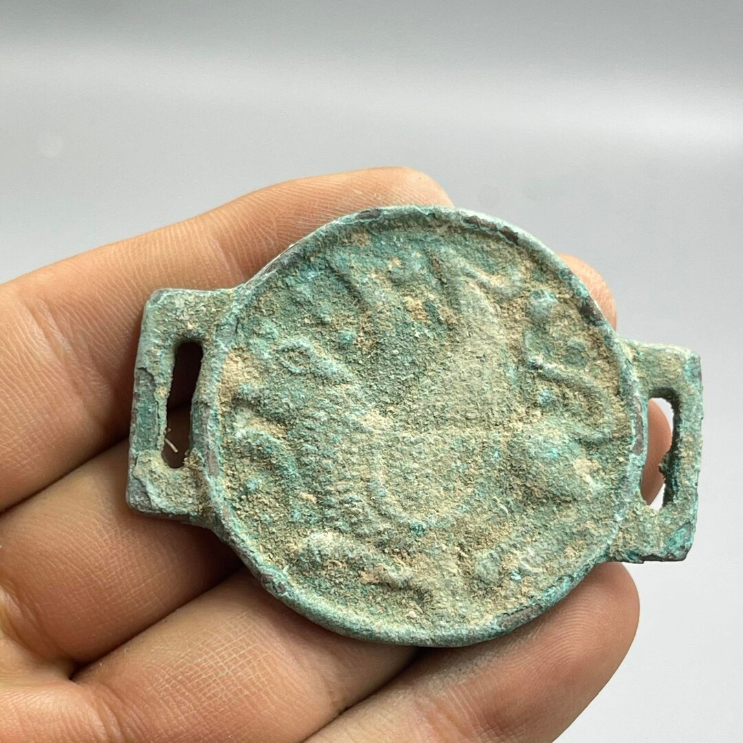 Ancient Roman Bronze Buckle: Mythical Beast Collectible - Etsy