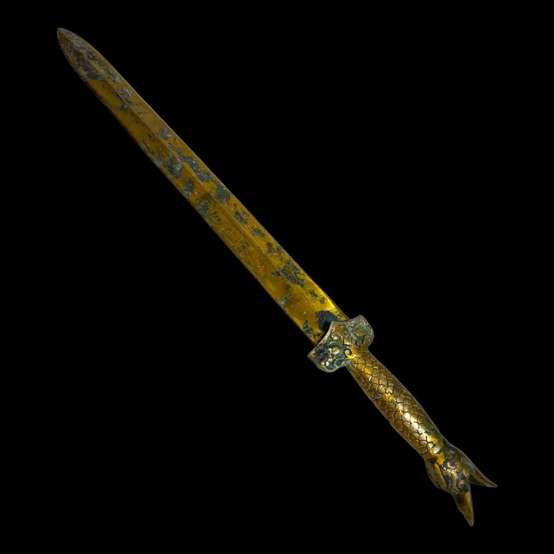 Ancient Roman Gold Gilded Bronze Sword: Rare Collection - Etsy