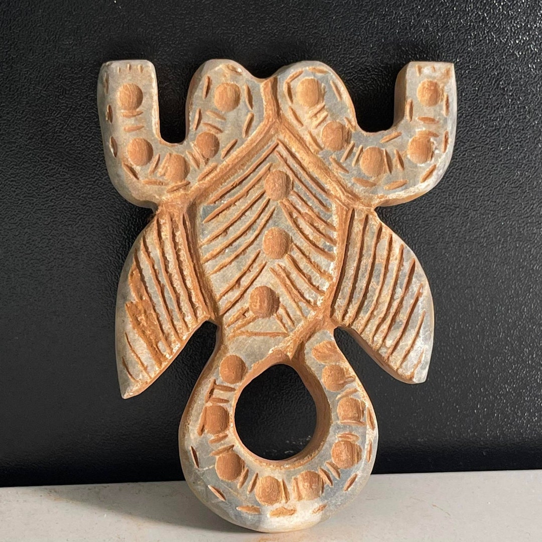 Super Ancient Jiroft Civilization Cholorite Stone Figure of Mythical ...