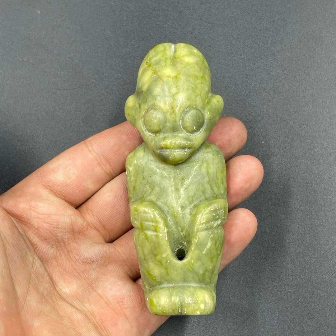 Stunning Ancient Old Chinese Jade Stone Alien-like Diety - Etsy