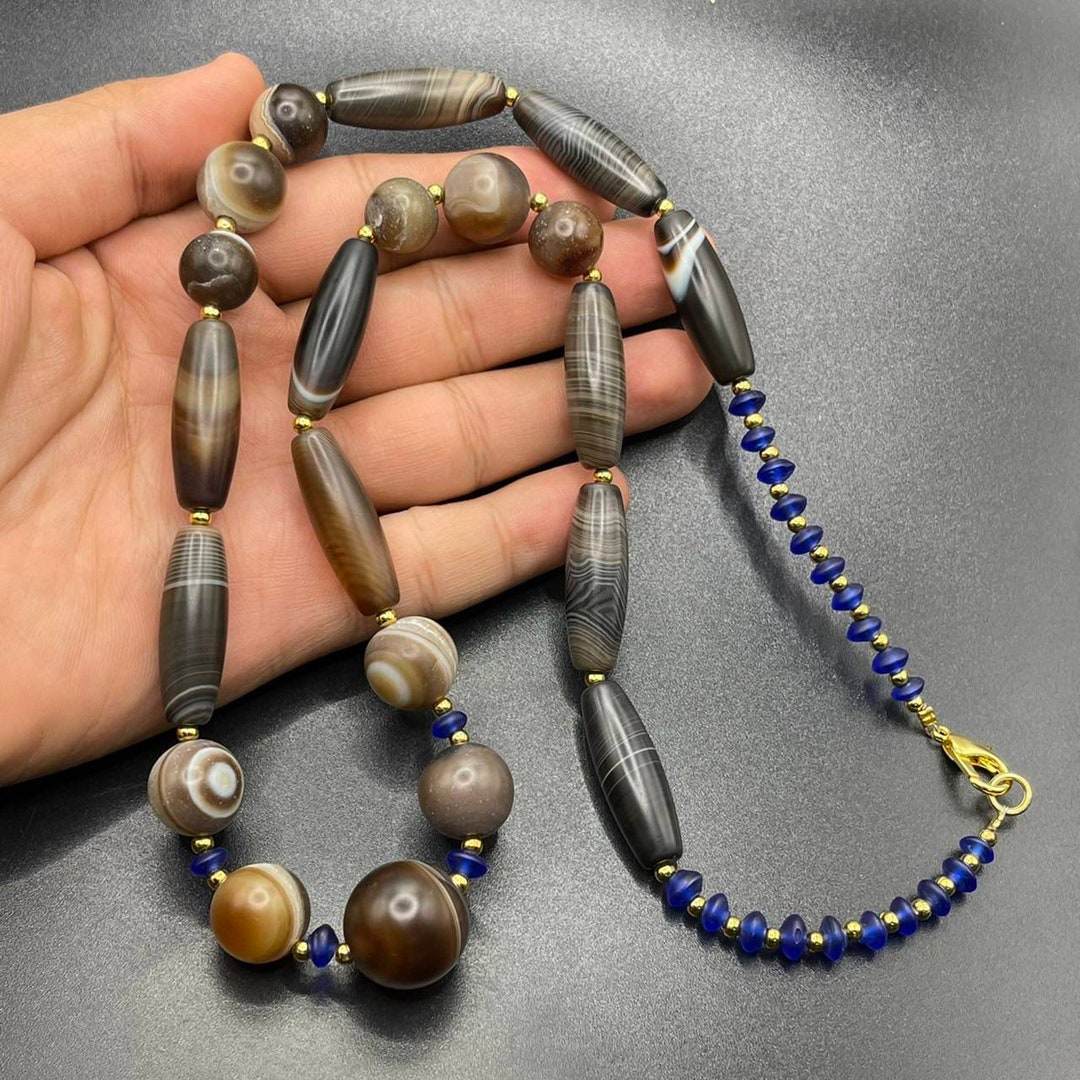 Amazing Ancient Himalayan Indo Tibetan Ancient Soleimani Agate Stone ...