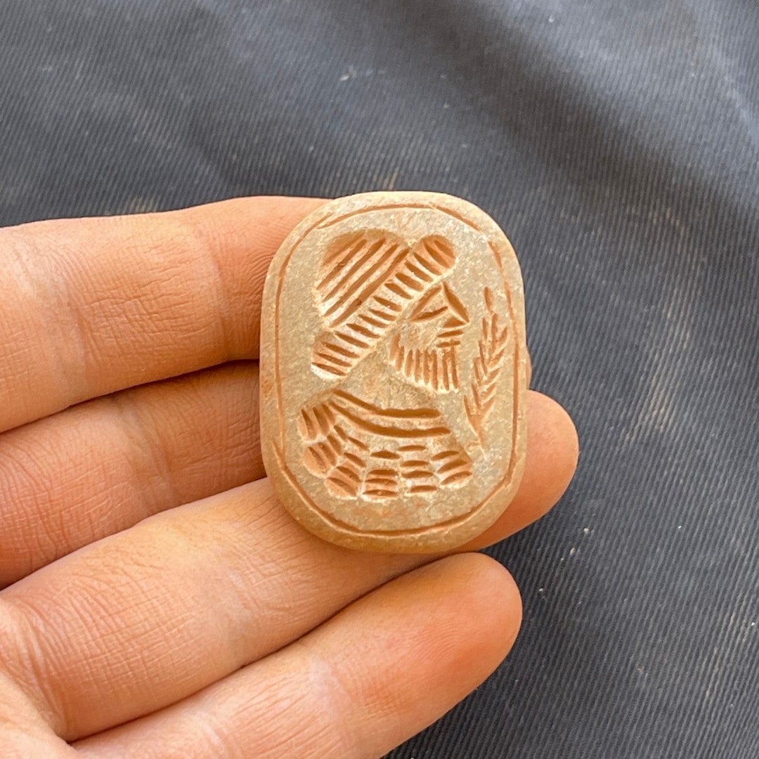 Amazing Near Eastern Ancient Stone Roman Beard King Engravings Rare ...