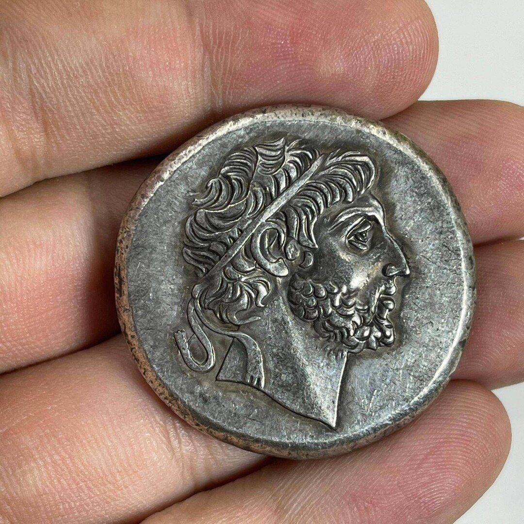 Genuine Greek Empire Solid Silver Coin: Third Century Relic - Etsy