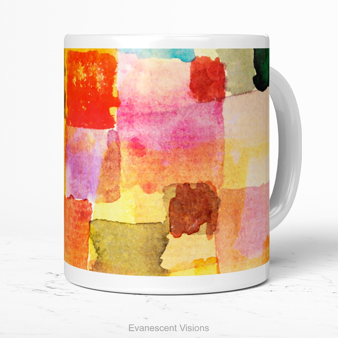Abstract Art Ceramic Mug, Artistic and Colourful Coffee and Tea Mug ...